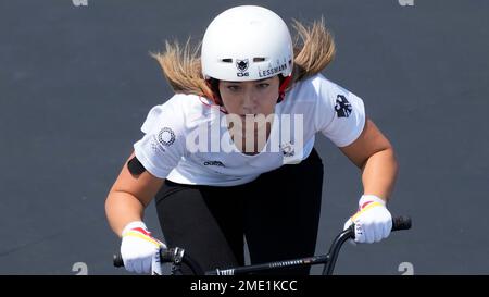 Lara Lessmann (Germany). BMX Freestyle women. European Championships ...