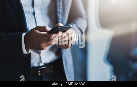 The key is communication. Cropped shot of an unrecognizable businessman ...