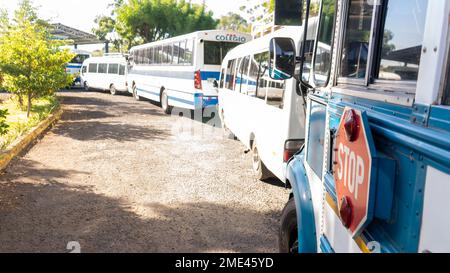 Mechanical inspection of transportation buses in Latin America Stock ...