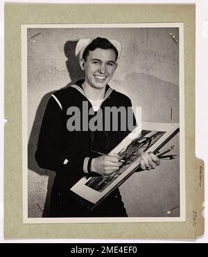 Coast Guard combat artist Jack B. Gildersleeve captures the moment of a ...