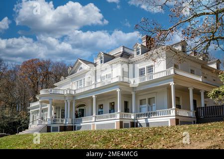Moses Cone Mansion Porch, Moses Cone Memorial Park, Blue Ridge Parkway ...