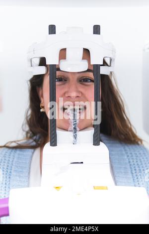 portrait of woman x-ray teeth Stock Photo - Alamy