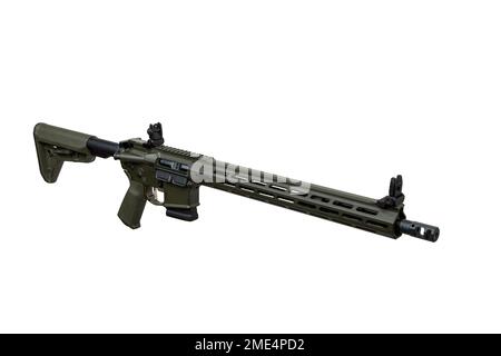 special forces rifle M16 isolated on a white background. special forces ...
