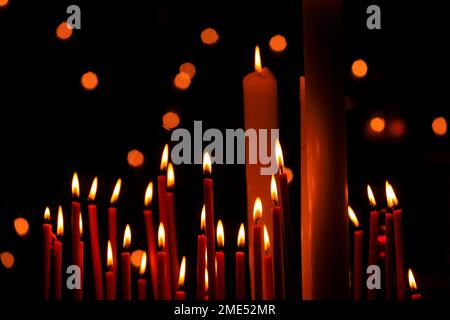 Burning Candles Against Black Background during diwali festival Stock ...