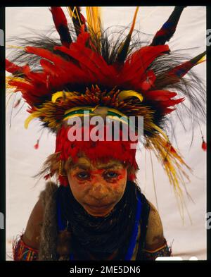 Portrait of a child from the Simbu Tribe Highlands Papua New Guinea ...