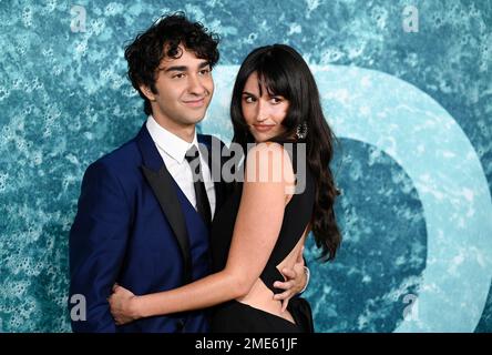 Actor Alex Wolff, left, and girlfriend Rozzi Crane attend the world ...