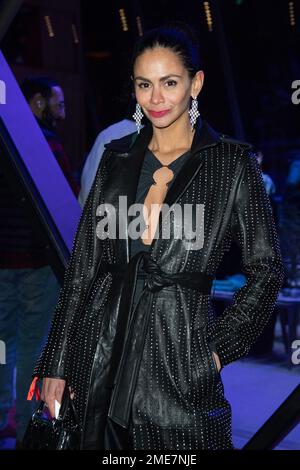 Hannah Romao attending the Chmps Parisse Haute Couture Spring Summer ...