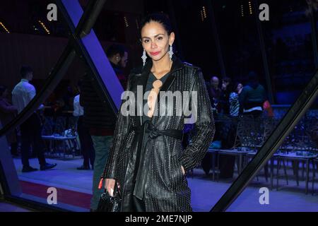 Hannah Romao attending the Chmps Parisse Haute Couture Spring Summer ...