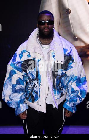 Isaiah Denzel attending the Chmps Parisse Haute Couture Spring Summer ...