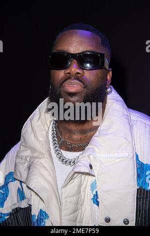 Isaiah Denzel attending the Chmps Parisse Haute Couture Spring Summer ...