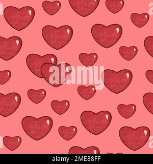 Cute love pattern. Abstract seamless pattern of love. Valentine's Day ...