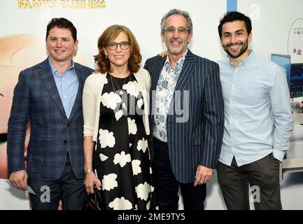 Dreamworks Animation president Margie Cohn poses with her husband Peter ...