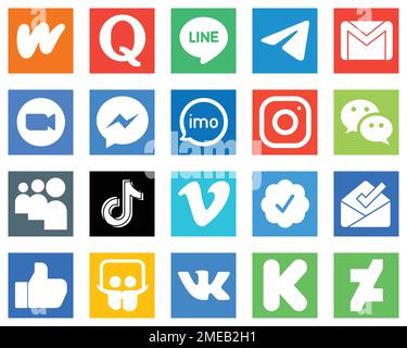 20 Unique Social Media Icons such as deviantart. like. disqus. twitch ...