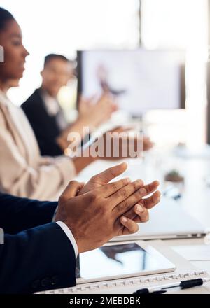 Business man sitting at end of conference table, portrait Stock Photo ...