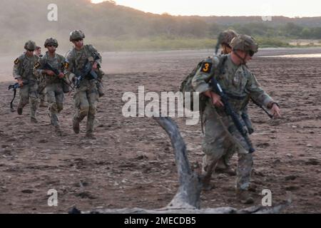 The soldiers representing 2nd Brigade Combat Team “Strike”, 101st Airborne Division (Air Assault ...