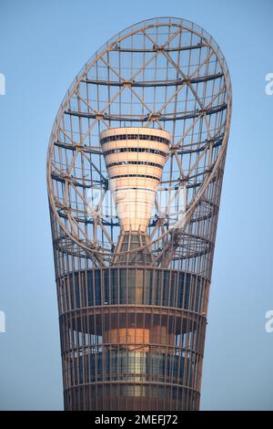 Aspire Tower, nicknamed Torch Doha, located in the Aspire Zone complex ...