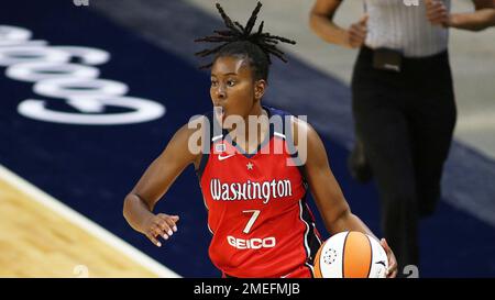 Washington Mystics guard Ariel Atkins (7) poses for a photograph during ...