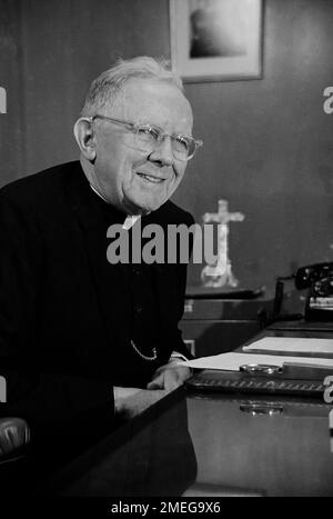 Cardinal James Francis McIntyre, archbishop of Los Angeles, is ...
