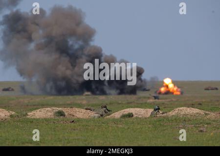 Smardan, Romania - May 11, 2021: Romanian Army Uro Vamtac armored ...
