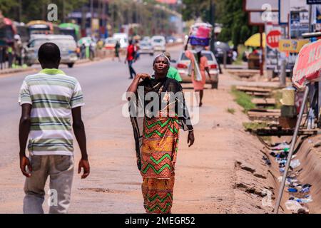 Elmina, Ghana - April 15, 2022: Local African People near the Elmina ...