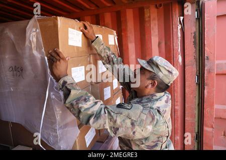 Soldiers from 240th Quartermaster Support Company, 18th Combat Support ...