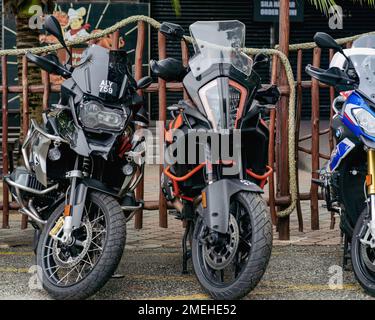 Kuala Terengganu, Malaysia - June 25, 2022: Motorcycle drivers riding ...