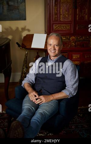 Grammy-winning jazz saxophonist-composer Ted Nash poses for a portrait ...