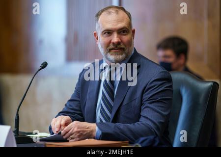 Tommy Beaudreau, Deputy Secretary of the Interior, speaks during a news ...