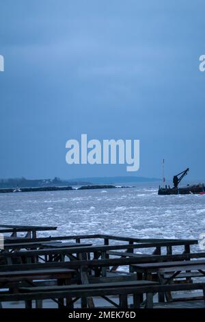 Helsinki Bay, Sea Ice Stock Photo - Alamy