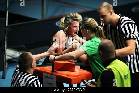 Emma Andersson, Skåne armsport, during Swedish championships in arm ...