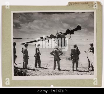 This image shows a machine gun nest at Camp Forest, located in ...