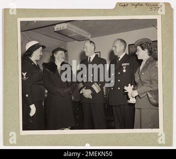 Vice Admiral Russell R. Waesche and Captain Norman B. Hall inspect ...