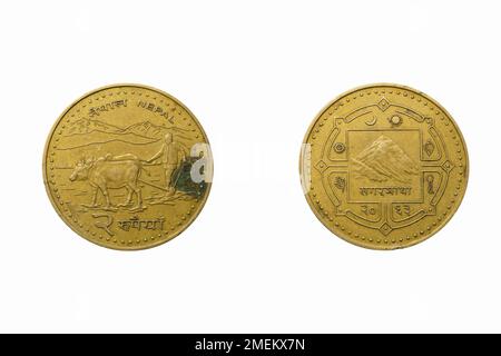 Nepal 1 One Rupee Bank Note Stock Photo - Alamy