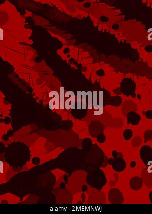 Red Blood jittery cinematic paint liquid spread abstract vivid ...
