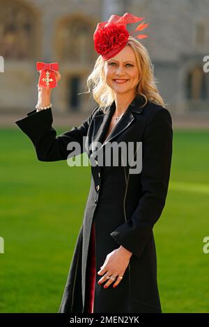 British Fencing CEO Georgina Usher after being made a Member of the ...