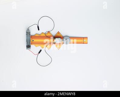 Parts of battery powered alien robot Stock Photo - Alamy