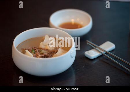 South Korea, Seoul, Buamdong, Mandoo casserole, restaurant Stock Photo ...