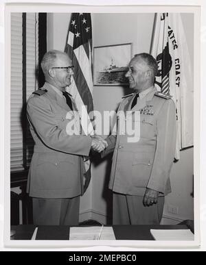 Coast Guard Eighth District Chief of Staff Capt. John Reed frocks the ...