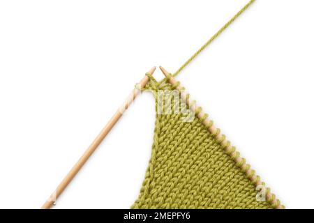 Paired lifted edge increase knitting technique Stock Photo - Alamy