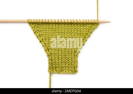 Paired lifted edge increase knitting technique Stock Photo - Alamy