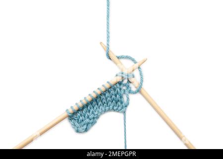 Example of picot loop selvedge knitting Stock Photo - Alamy