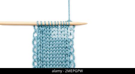 Example of picot loop selvedge knitting Stock Photo - Alamy