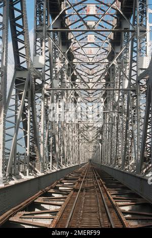 Myanmar, Mandalay, Inwa (Ava) Bridge on Irrawaddy River Stock Photo - Alamy