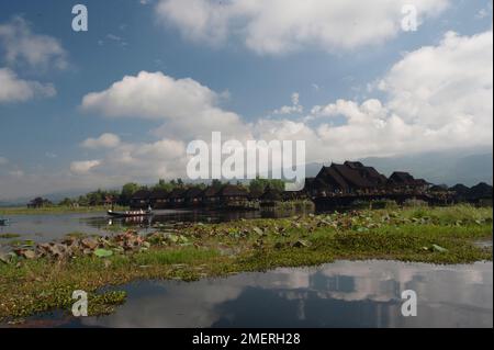 Myanmar, Eastern Myanmar, Inle Lake, Myanmar Treasure Resort Stock ...