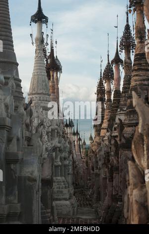 Myanmar, Eastern Myanmar, Kakku stupa complex Stock Photo - Alamy