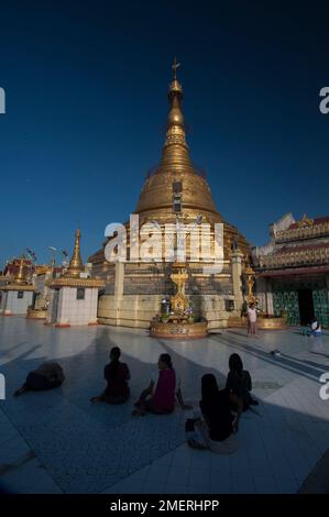 Stupa of Botahtaung Pagoda, Yangon, Myanmar Stock Photo - Alamy