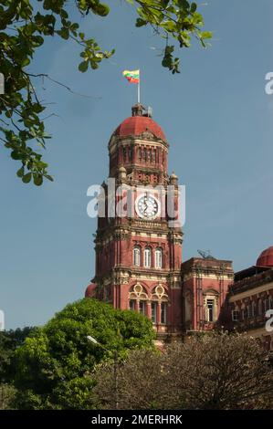 Myanmar, Yangon, Downtown, High Court Stock Photo - Alamy