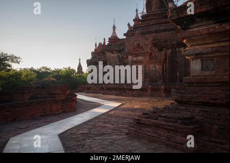 Myanmar, Western Myanmar, Bagan, Dhammayazika Pagoda (under restoration ...