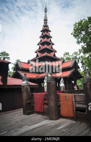 Bagaya Kyaung Monastery, Inwa Stock Photo - Alamy