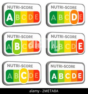 NUTRI-SCORE label, nutrition labelling system, food traffic light ...
